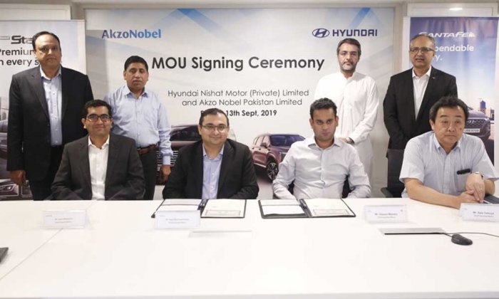 Hyundai Nishat Motor Signs MOU with AkzoNobel Pakistan - Brandsynario
