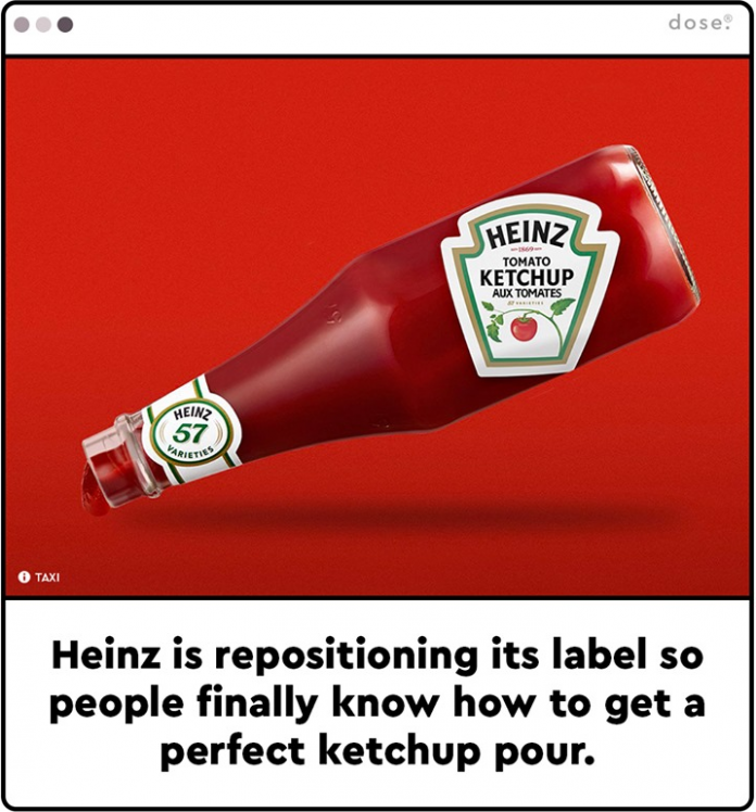 Heinz Shows The Proper Way To Pour Ketchup With Its New Label Design Brandsynario