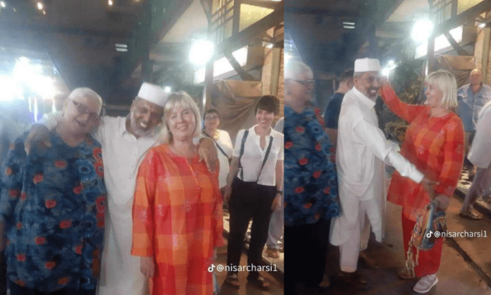 Charsi Tikka Owner Goes Viral For Kissing A Foreign Tourist