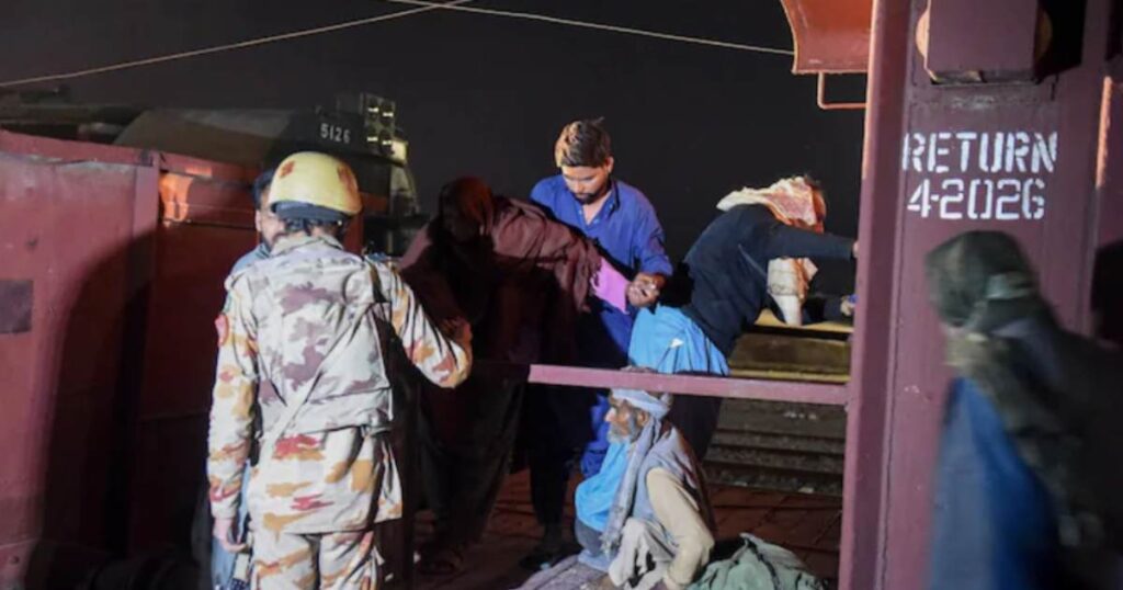 Security Forces in Action after Terrorists Hijack Train