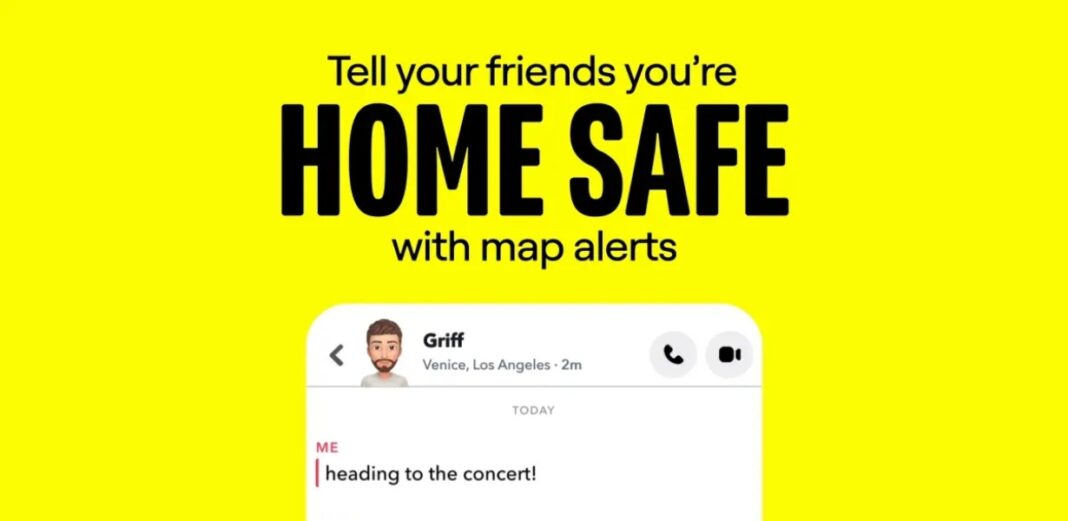 Snapchat will Notify Your Friends When You’re Home Safely