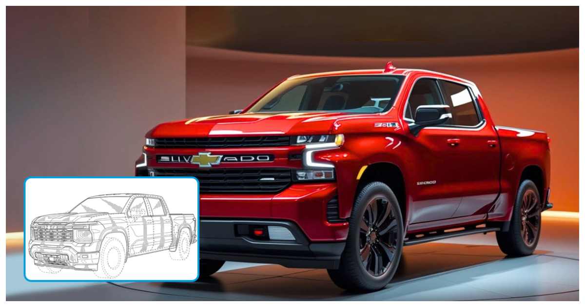 Design of The New Chevrolet Silverado Leaks Ahead of Full Reveal