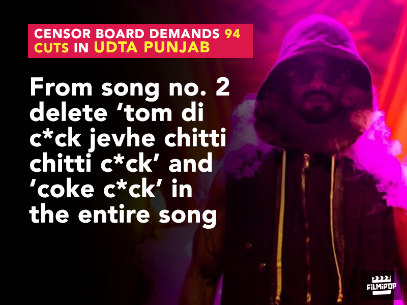 Udta Punjab Indian Censor Board Demands 94 Cuts In The Movie